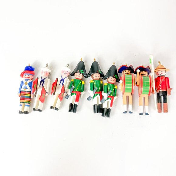 Hallmark | Holiday | Vintage Hallmark Clothespin Soldier Ornaments Set ...